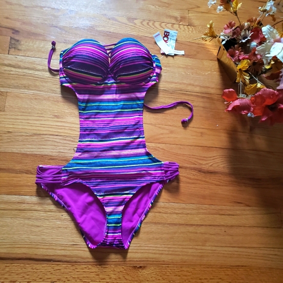 BONGO | Swim | Nwt Bongo Tribal Front Monokini One Piece Swim Suit Open ...